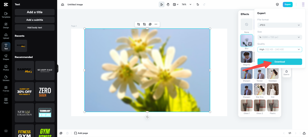 How to Blur Images Easily with CapCut