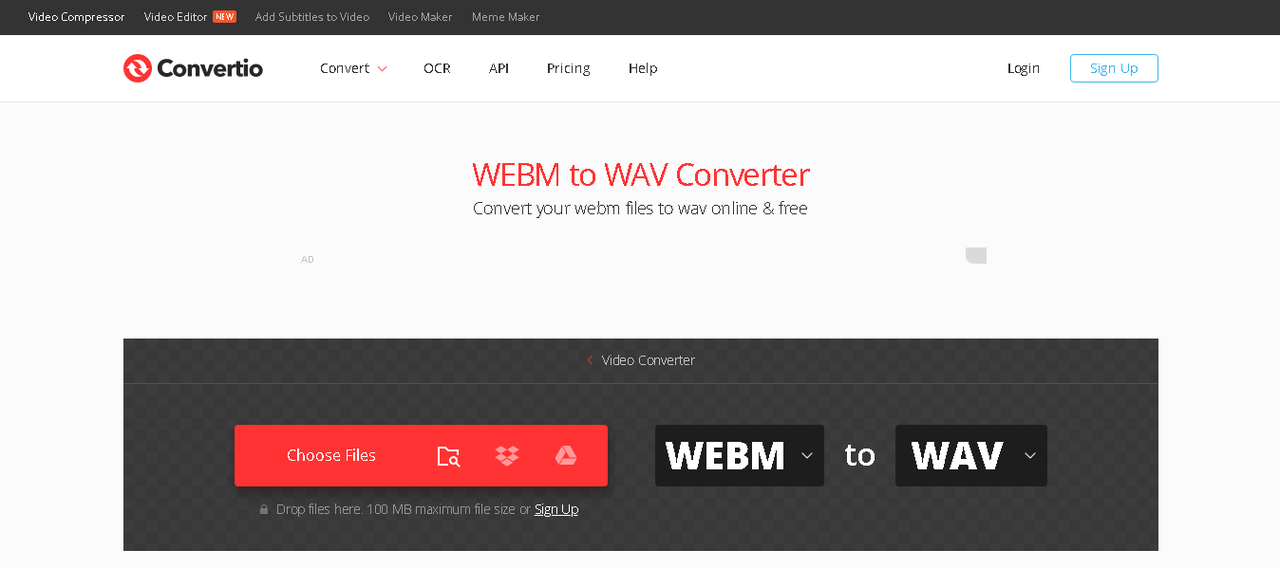 ตัวแปลง WebM เป็น WAV 6 อันดับแรกออนไลน์ฟรี - ใช้งานง่าย