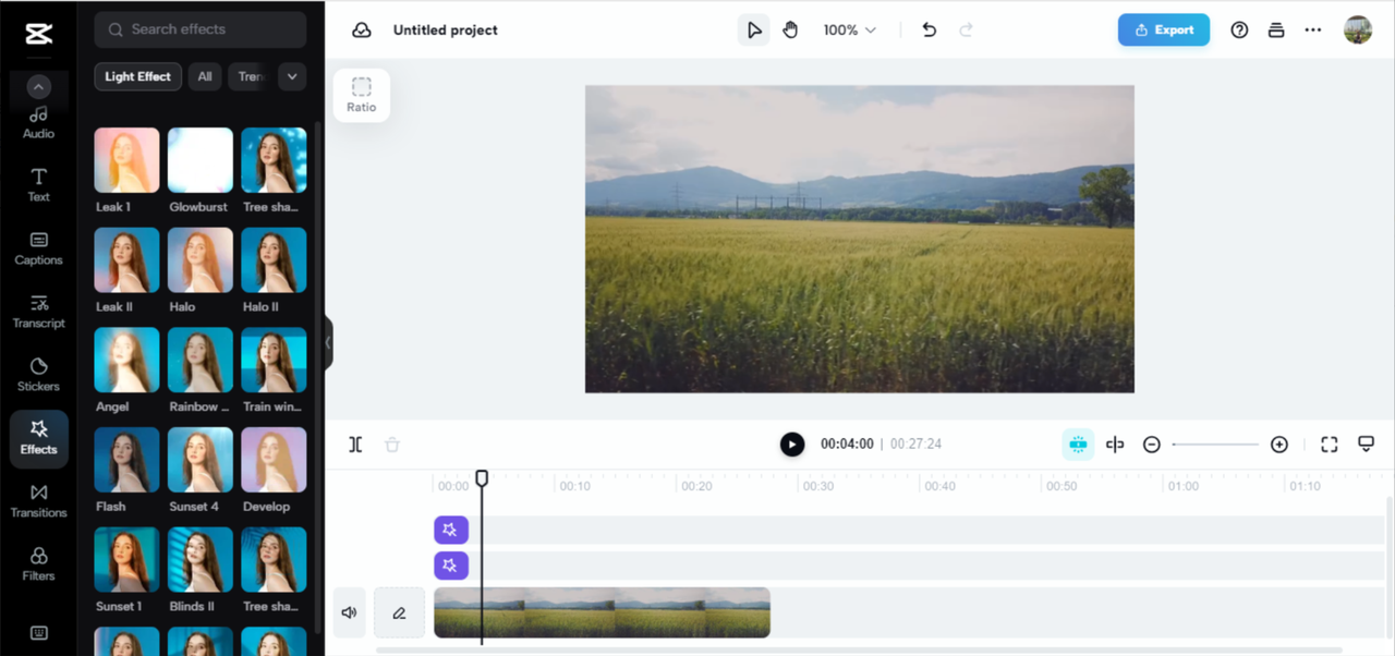Create A Light Effect Video with Magical and Easy-to-use Tools