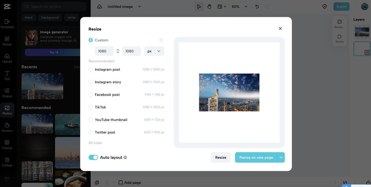 How to Compress PNG Online Fast & Free | CapCut Online Photo Editor