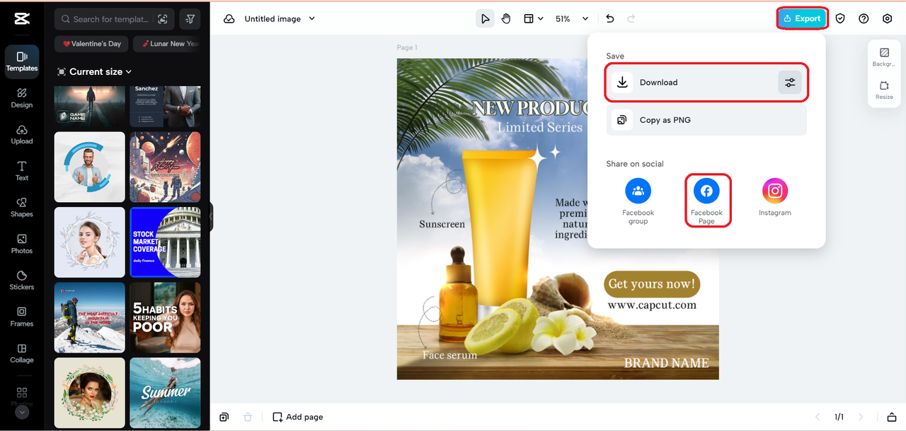 How to Create Facebook Ads Online with CapCut for Free