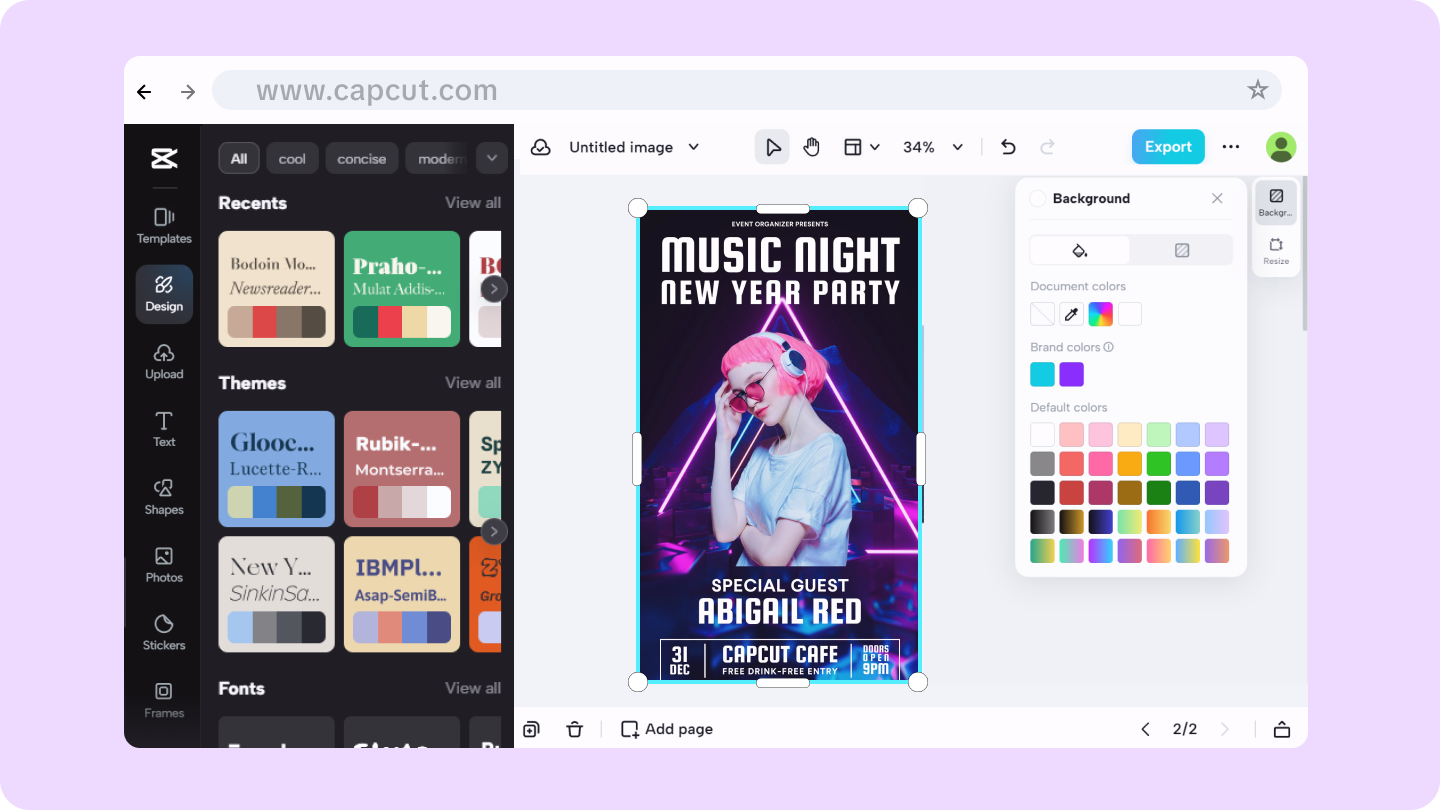 CapCut Online: The Best Website to Make Poster Designs
