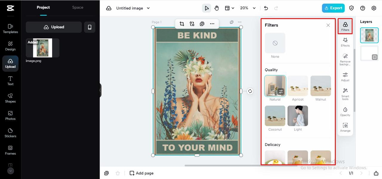 How to Create Advertisement Poster Design with CapCut Online