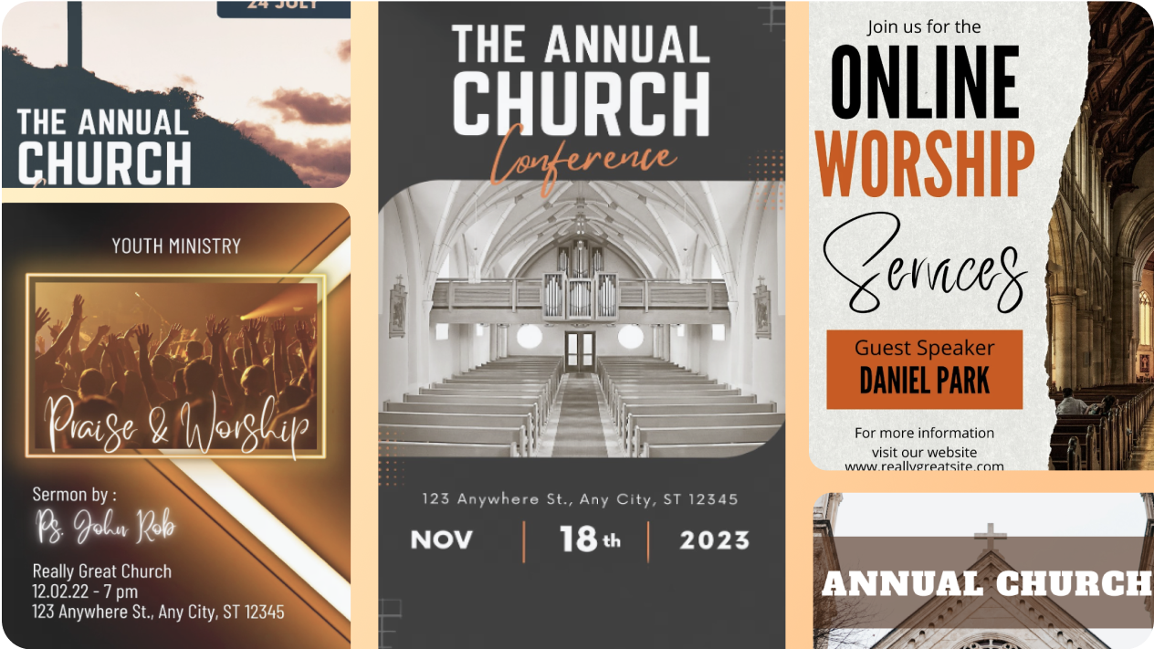 Church Flyer Maker - 3 Steps to Design One Immediatly