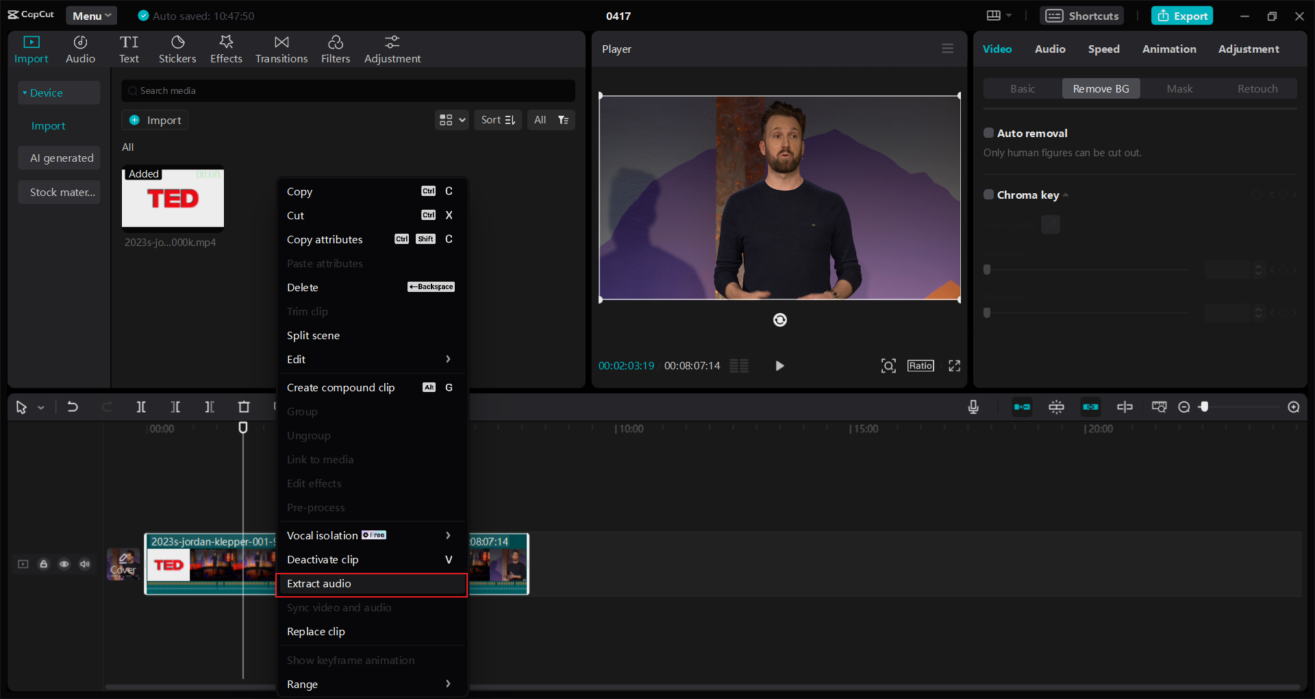 Comment séparer le son de la vidéo en utilisant CapCut sans effort?