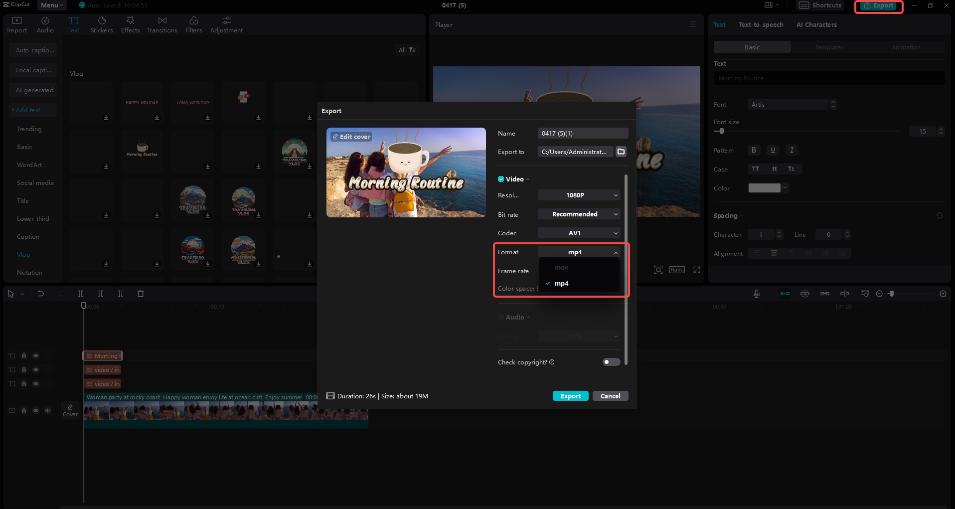 MP3 to MP4 Converter in CapCut -Easy & Free
