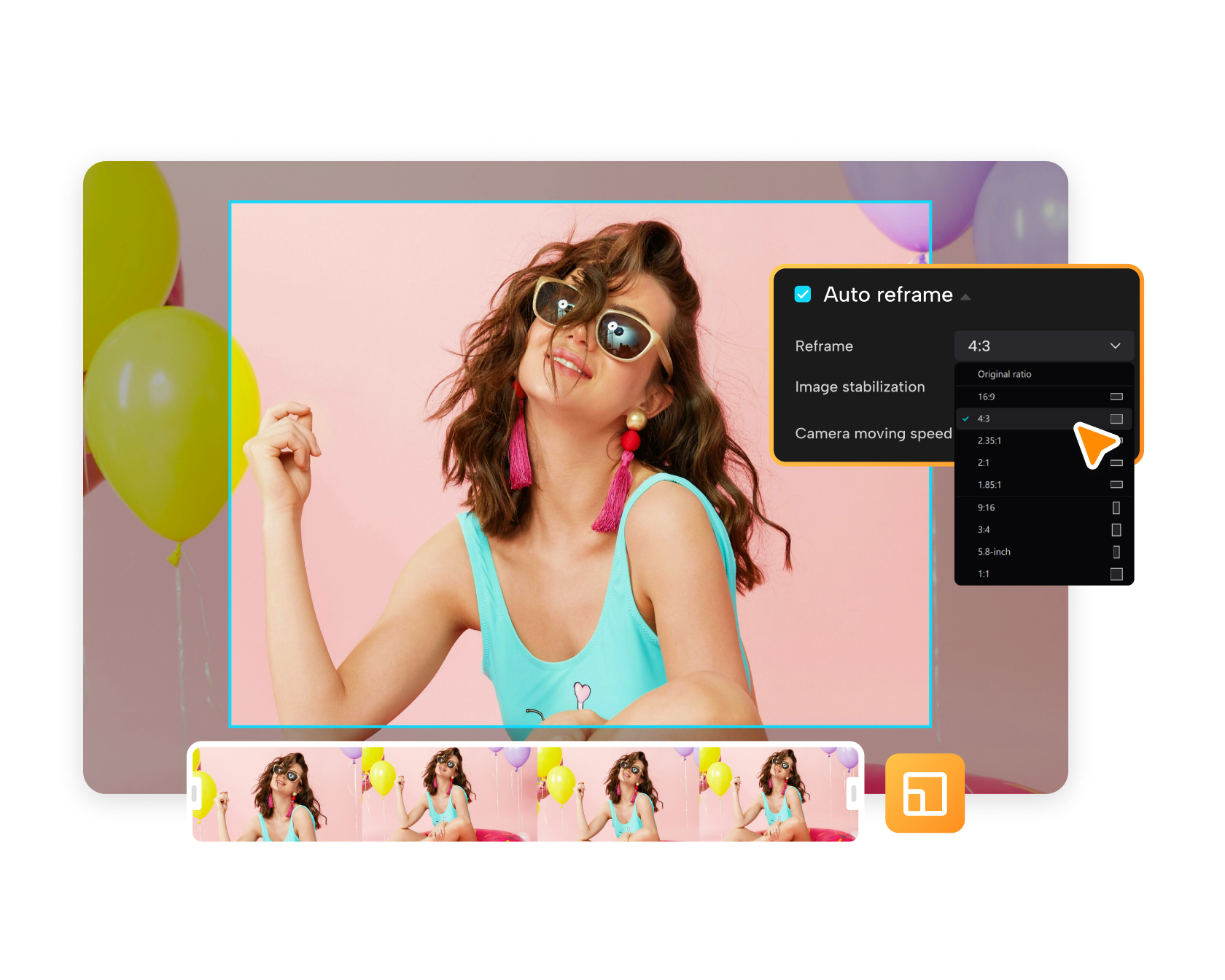 Save Time with Auto Reframe for Video Resizing