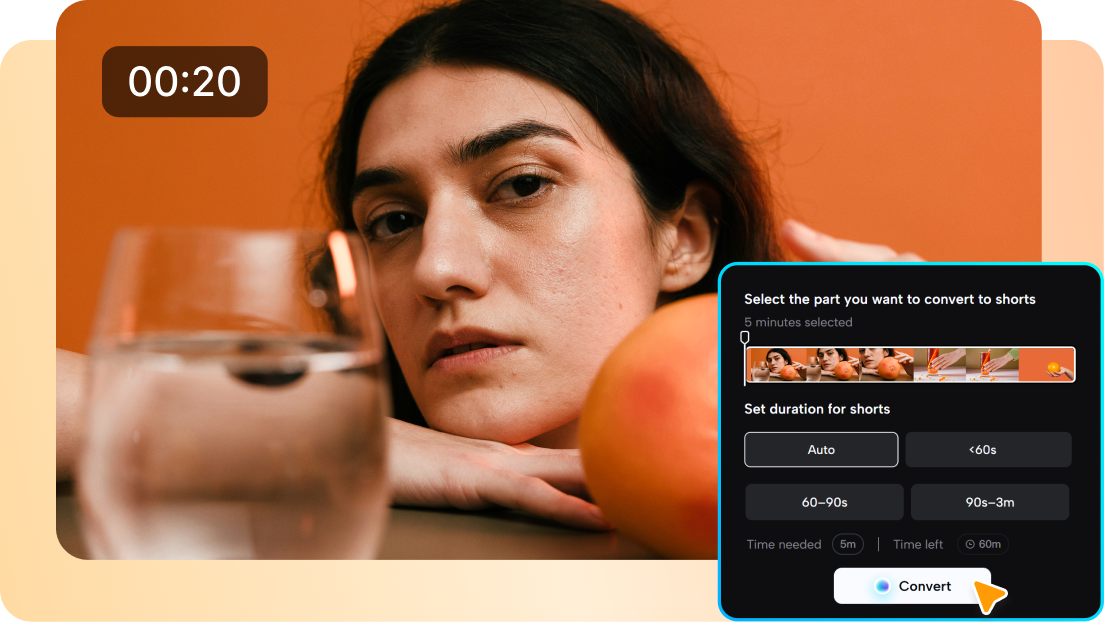 Convert Long Videos to Short Videos by AI
