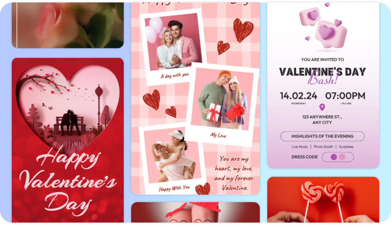 Valentine S Card Design Maker Arată ți Dragostea Cu Note Personalizate