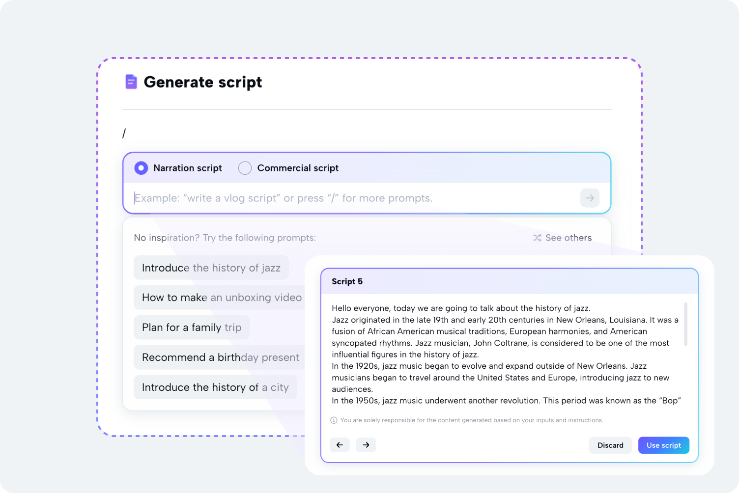 Script To Video Maker Create Videos With AI generated Scripts